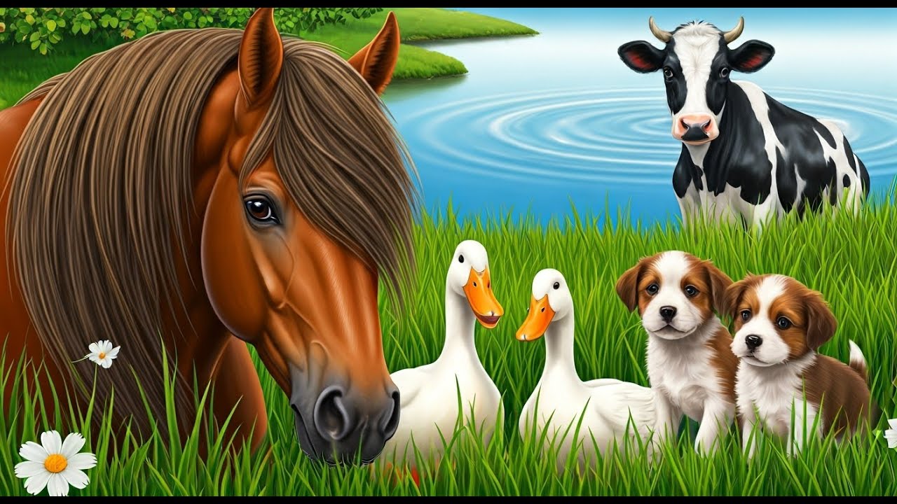 Amazing Farm Animals: Dogs, Cows, Cats, Horses, Ducks, Sheep, Rabbits ...