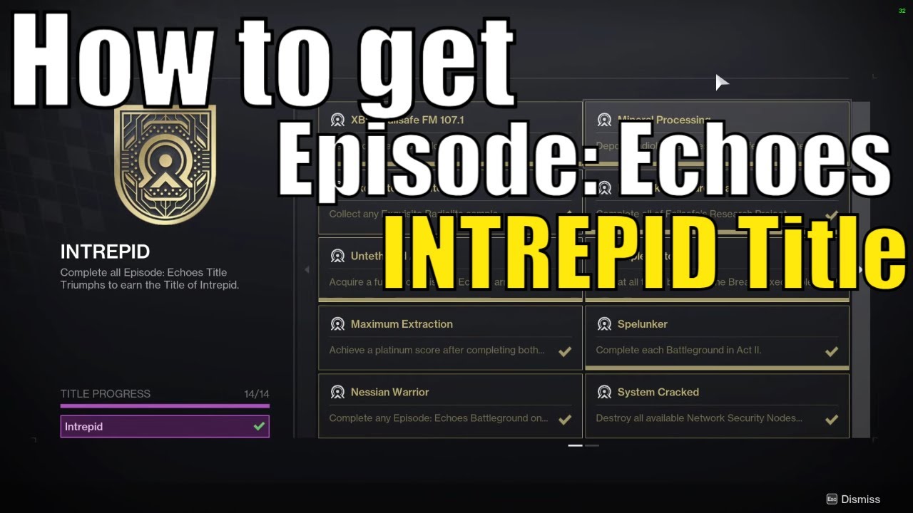 How to get the INTREPID Title (Episode: Echoes) All Specimen Locations ...