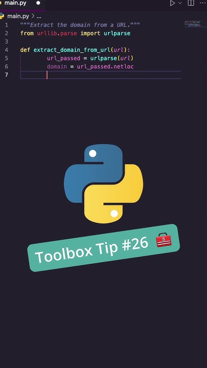 Extracting Urls Made Easy With Urlparse In Python Techeducation Python101 Coding Youtube