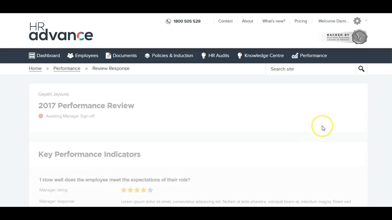 Sign off Employee Performance Review - HR Advance - YouTube