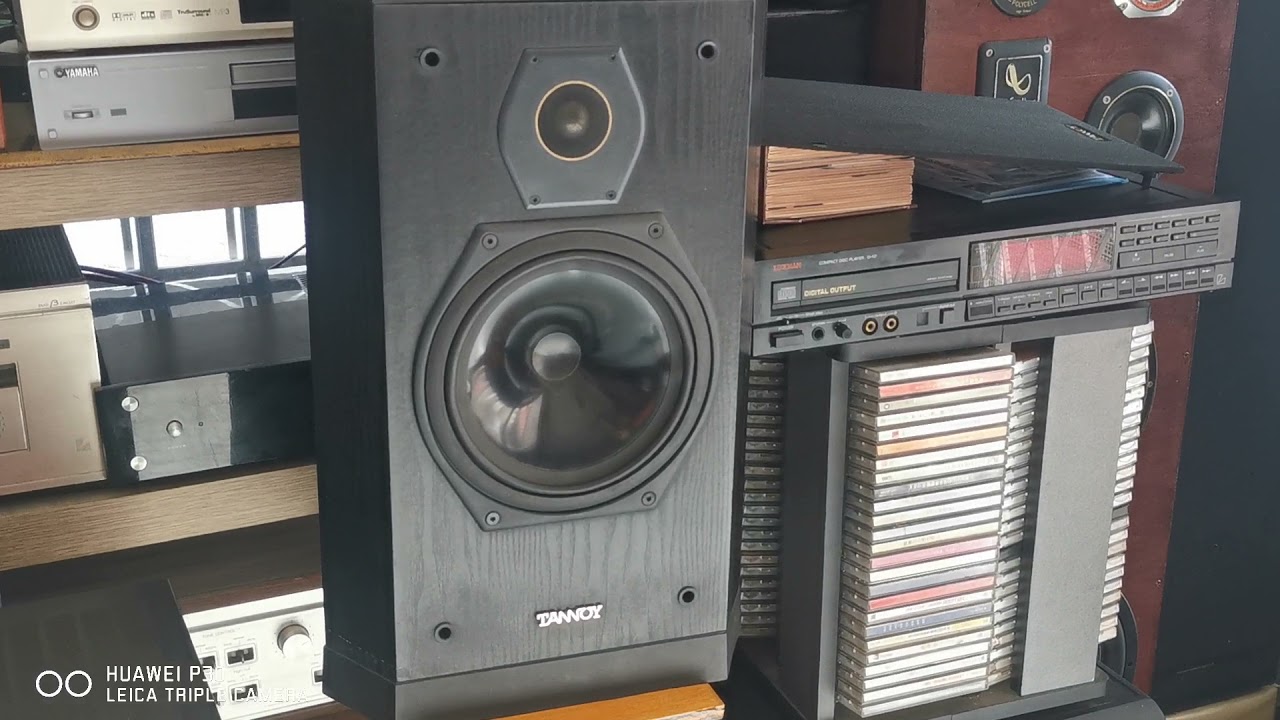 Luxman A-383 integrated amplifier with Tannoy 607 speaker... - YouTube