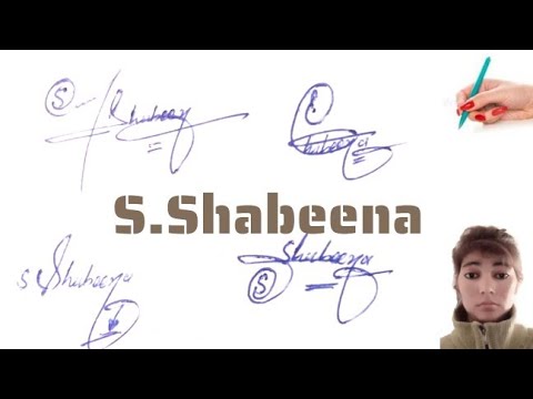 S.Shabeena signature with arooj