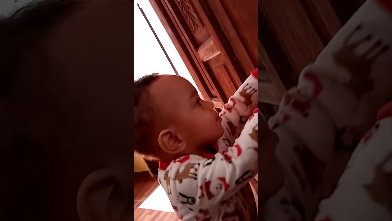 Baby Boy closing the door - YouTube