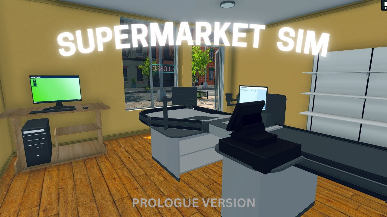 Playing Supermarket Sim PT2 - YouTube