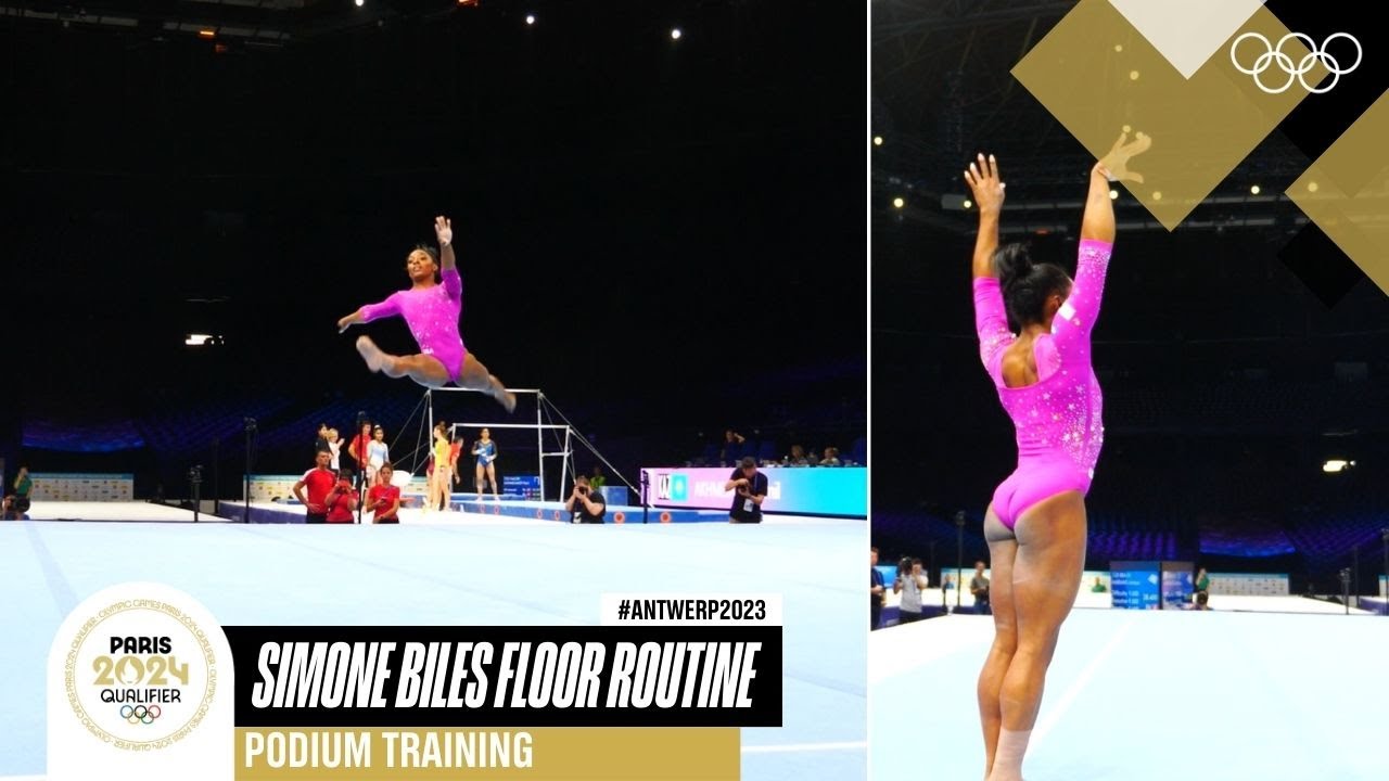 Simone Biles' World Champs Floor Routine! | #Antwerp2023 - YouTube