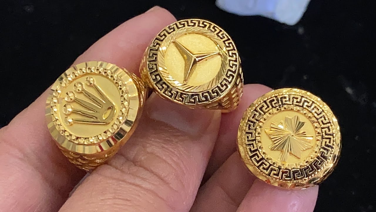 Gold Rings For Men Engagement || Best Wedding Rings For Men - YouTube