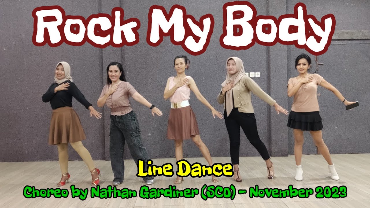 Rock My Body Line Dance - Choreo Nathan Gardiner - By Melody Line Dance ...