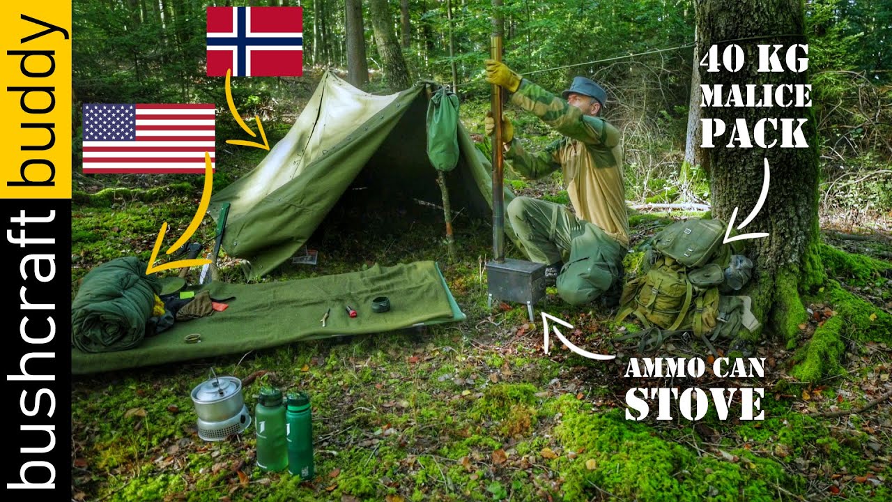 40kg MALICE Backpack Overnight | 4 Person Configuration Norwegian Army ...