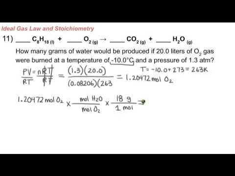 Ideal Gas Law & Stoichiometry (#11) - YouTube