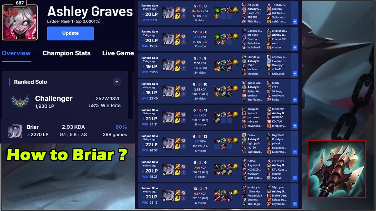 Rank 1 Briar Build Is Too Broken For The Enemy She Reached rank1 ...