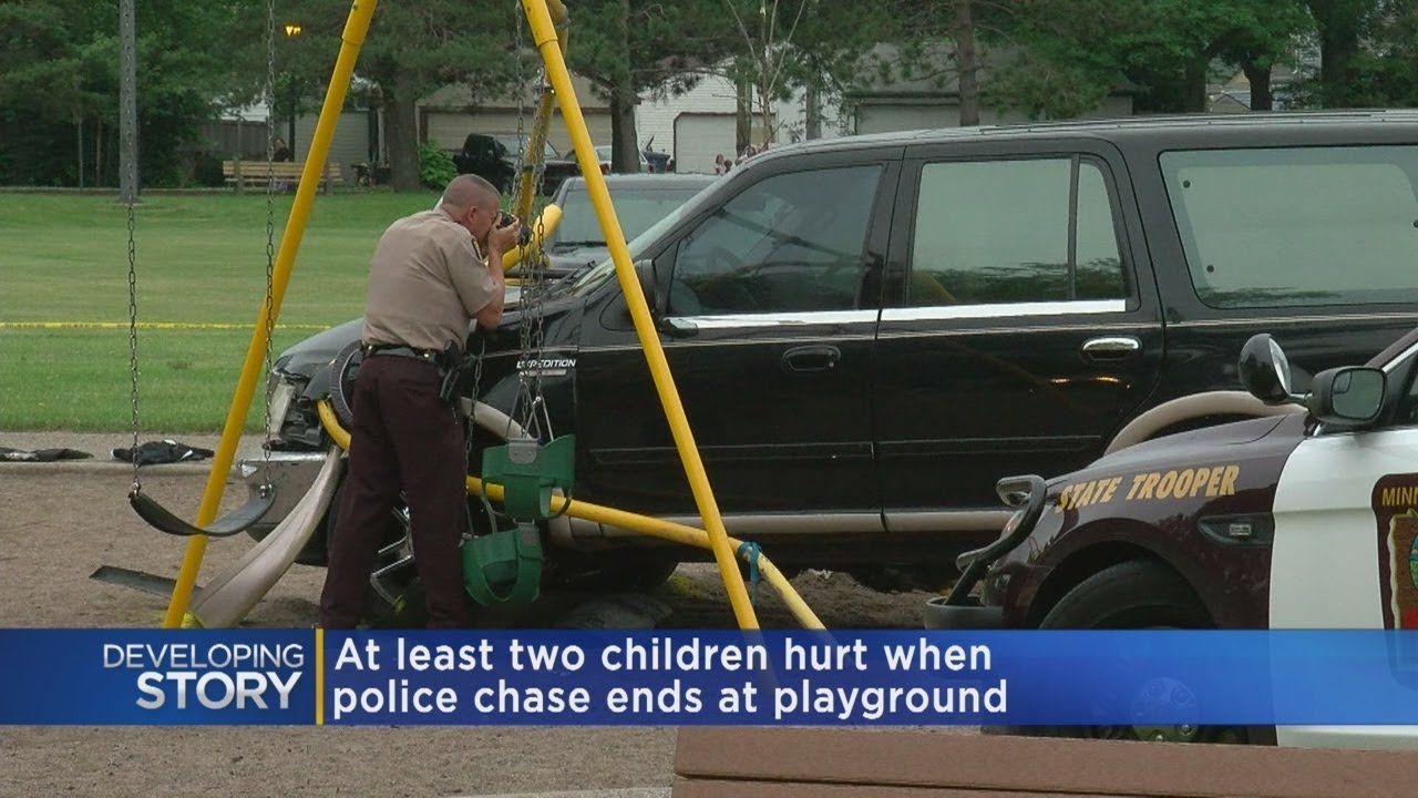 Sources: 2 Children Hurt After Police Chase Ends Near School - YouTube