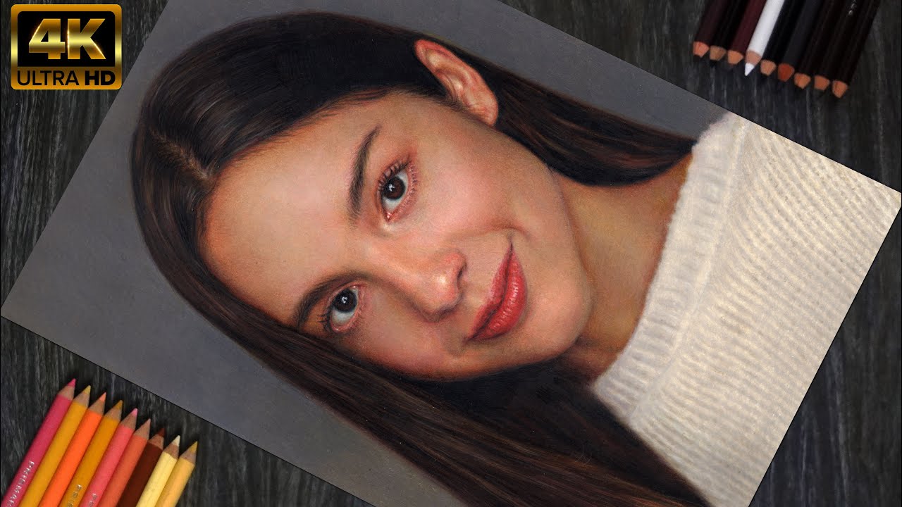 Colored Pencil Drawing olivia rodrigo - YouTube