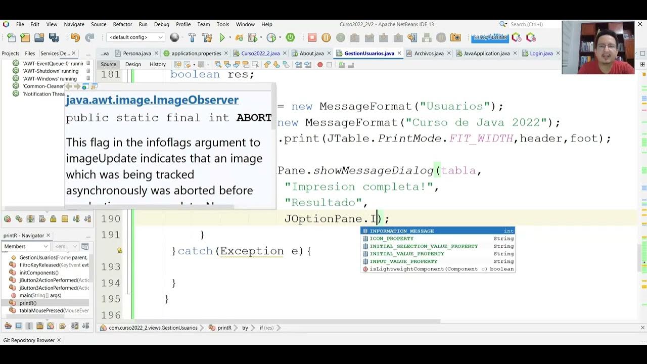 Curso de Java , Ventanas , Tabla con Reporte básico - YouTube