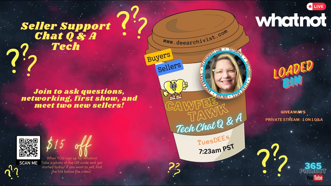 Cawfee Tawk Seller Q&A with Chat Ultimate Whatnot Challenge 74/365 @dee ...