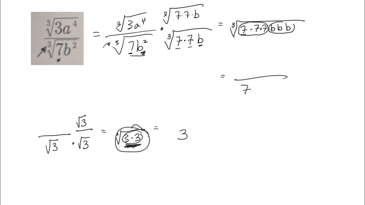 24s2 mth0032 rationalizing cube roots - YouTube