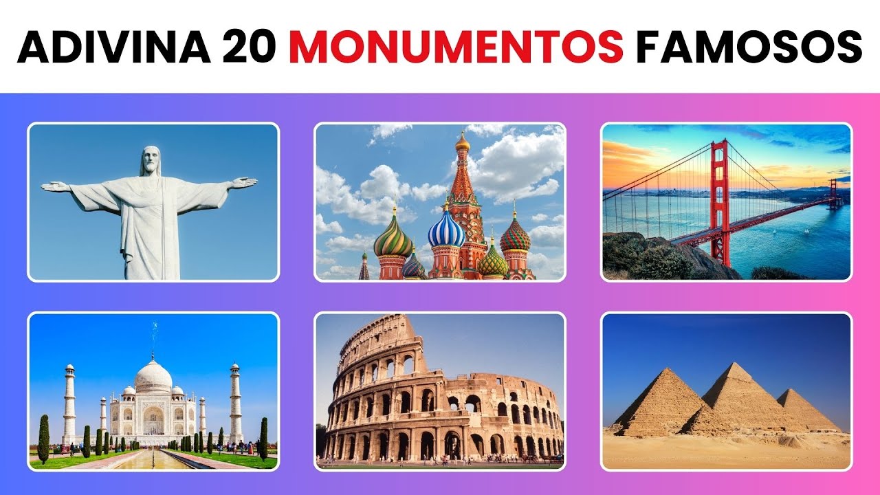Adivina los 20 Monumentos del Mundo! 🌍 | Juego de Cultura General ...
