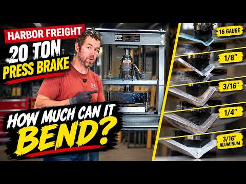 How Much Can the Harbor Freight 20 Ton Press Brake Bend?
