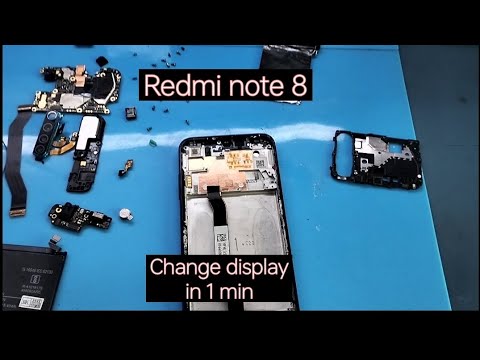 REDMI NOTE 8 DISPLAY CHANGE TUTORIAL #disassembly #assembly #redminote8 ...