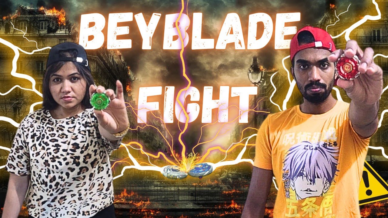 Beyblade fight in real life 🤯 - YouTube