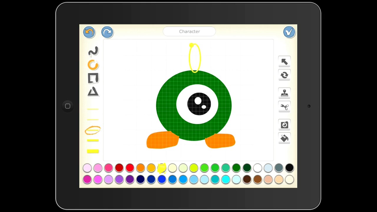 Drawing a ScratchJr Monster - Circular Monster - YouTube