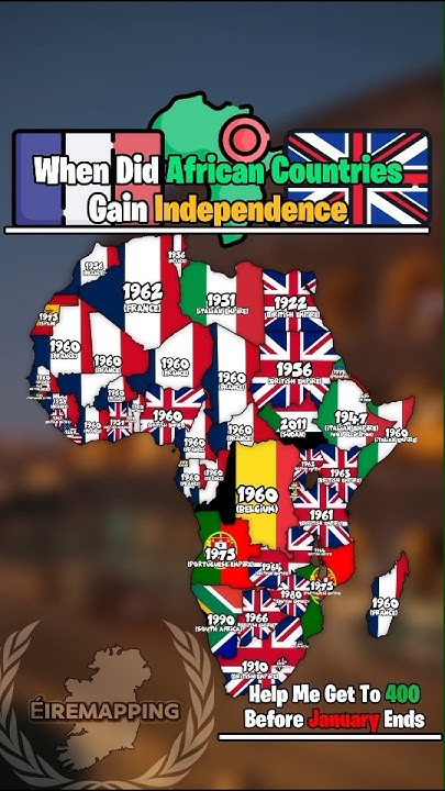 When Did African Countries Gain Independence 🌍 #fyp #mapping #history # ...