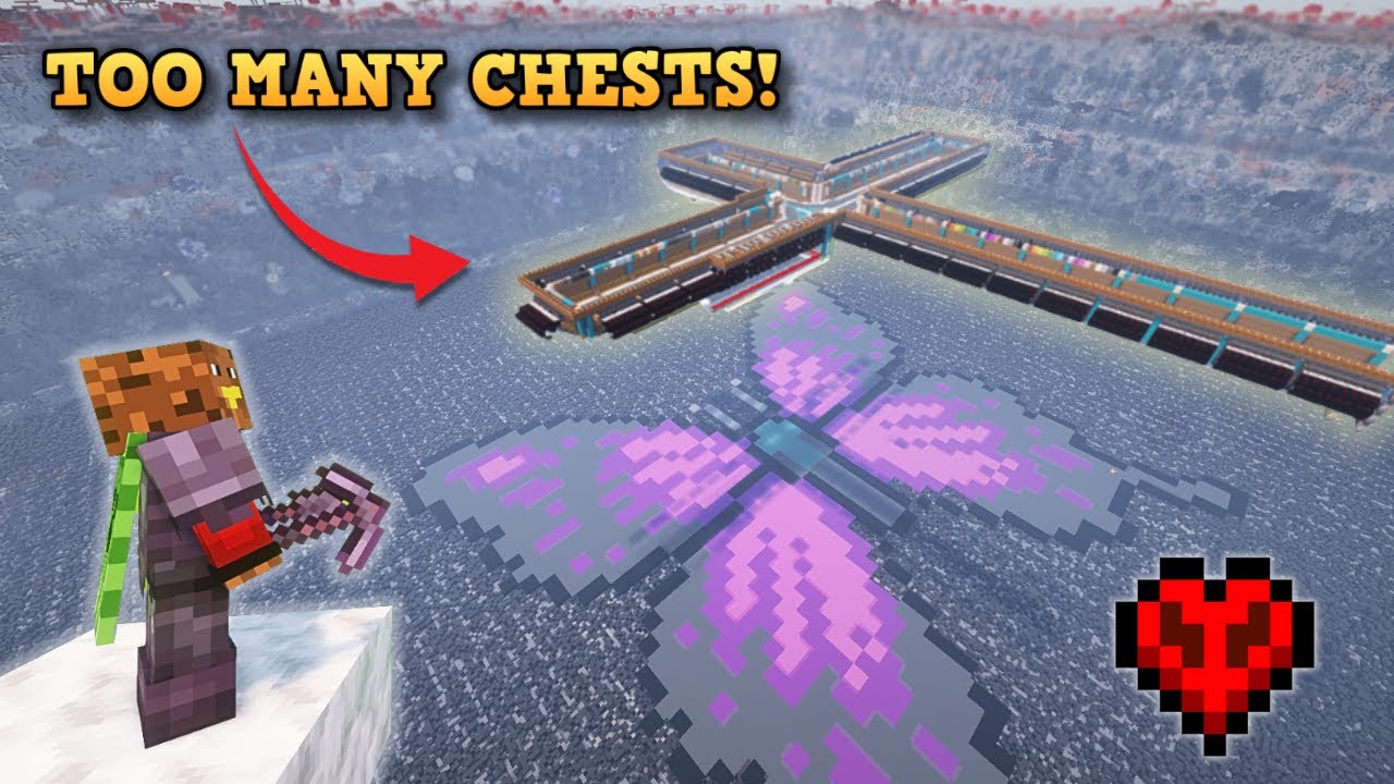 Too Many Chests… Mega Storage Build in Hardcore Minecraft - YouTube