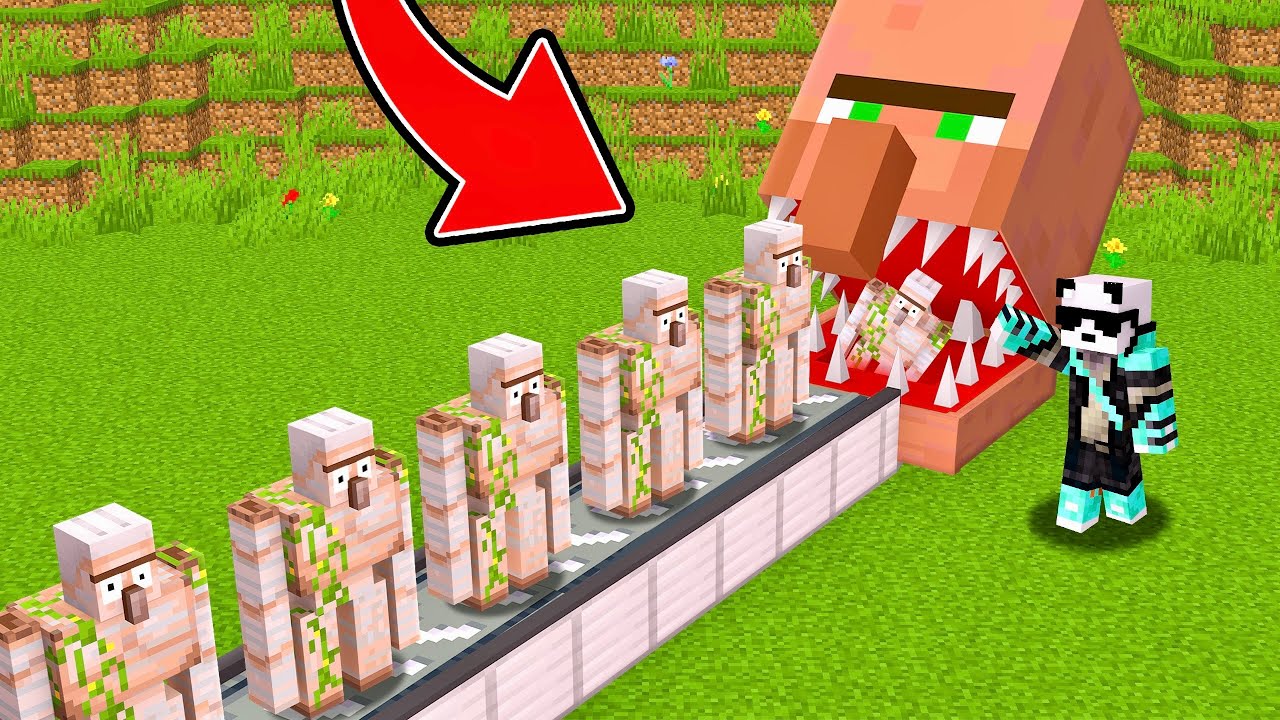 POOR vs RICH Iron Golem Factory Battle in Minecraft - YouTube