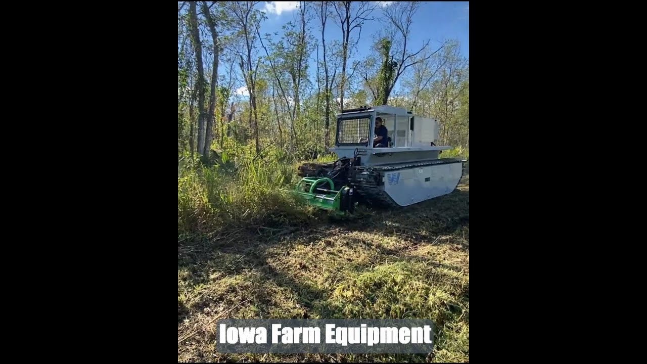 Peruzzo Elk 2000 Flail Mower on Amphibious Mower Marsh Buggy Swamp ...