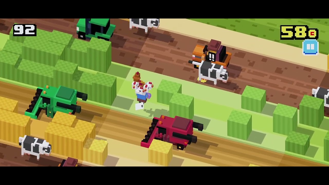 How many chickens can chicken lady carry!!! CROSSY ROAD. part1 - YouTube