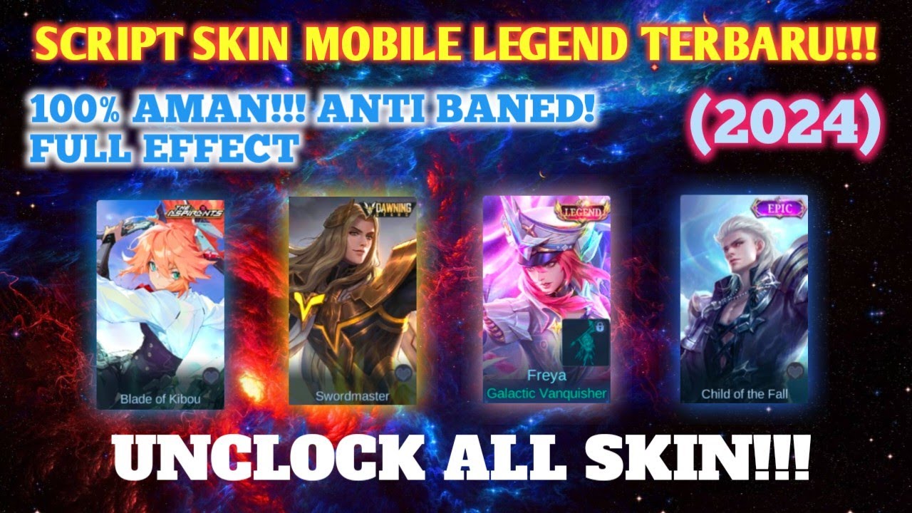 SCRIPT MOBILE LEGENDS TERBARU 2024!!! AMAN 100%, ANTI BANED, UNCLOCK ...