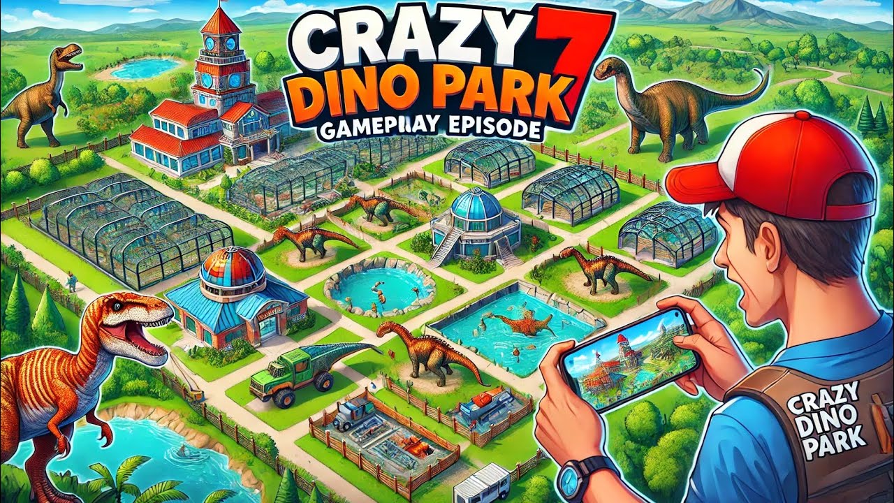 Crazy Dino Park - ODCINEK 7: Nowe Stworzenia i Rozbudowa Parku! - YouTube