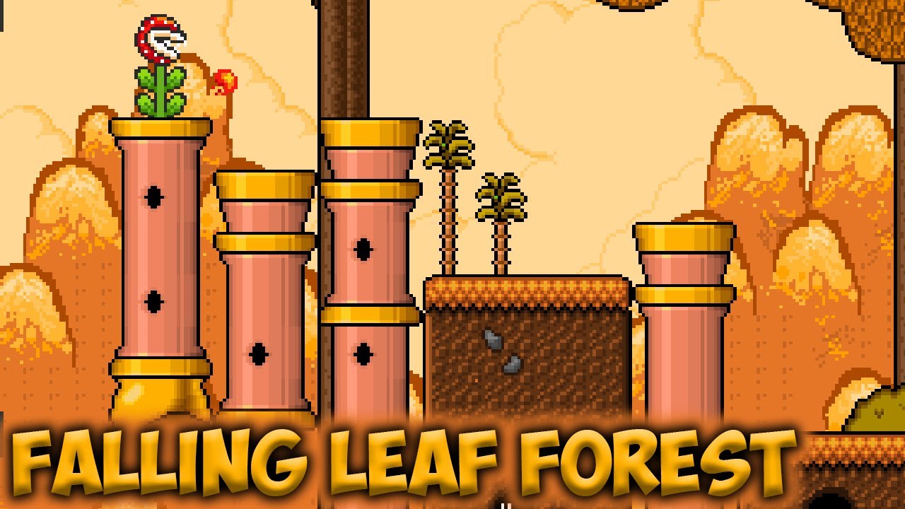 SMBX Custom Level • Falling Leaf Forest by Witchking666 - YouTube