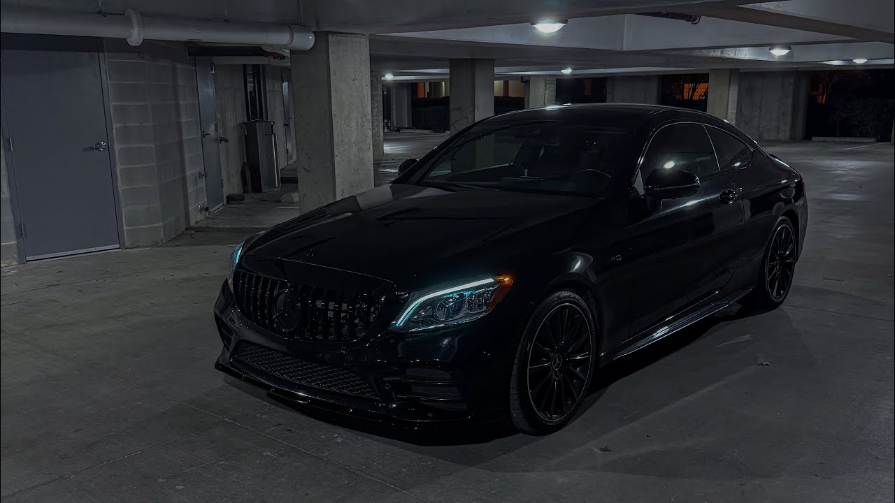 LATE NIGHT POV DRIVE IN 500HP MURDERED OUT AMG C43 - YouTube