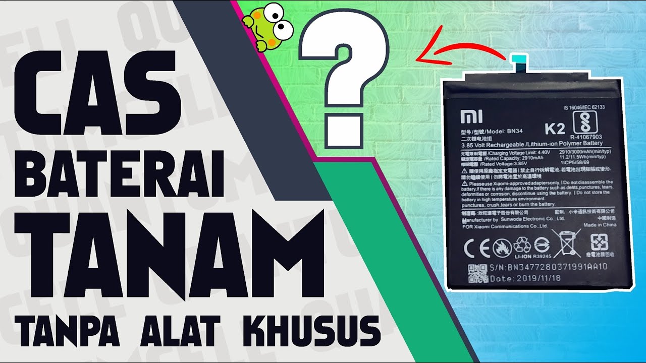 CARA CAS KODOK BATERAI TANAM YANG KOSONG - YouTube