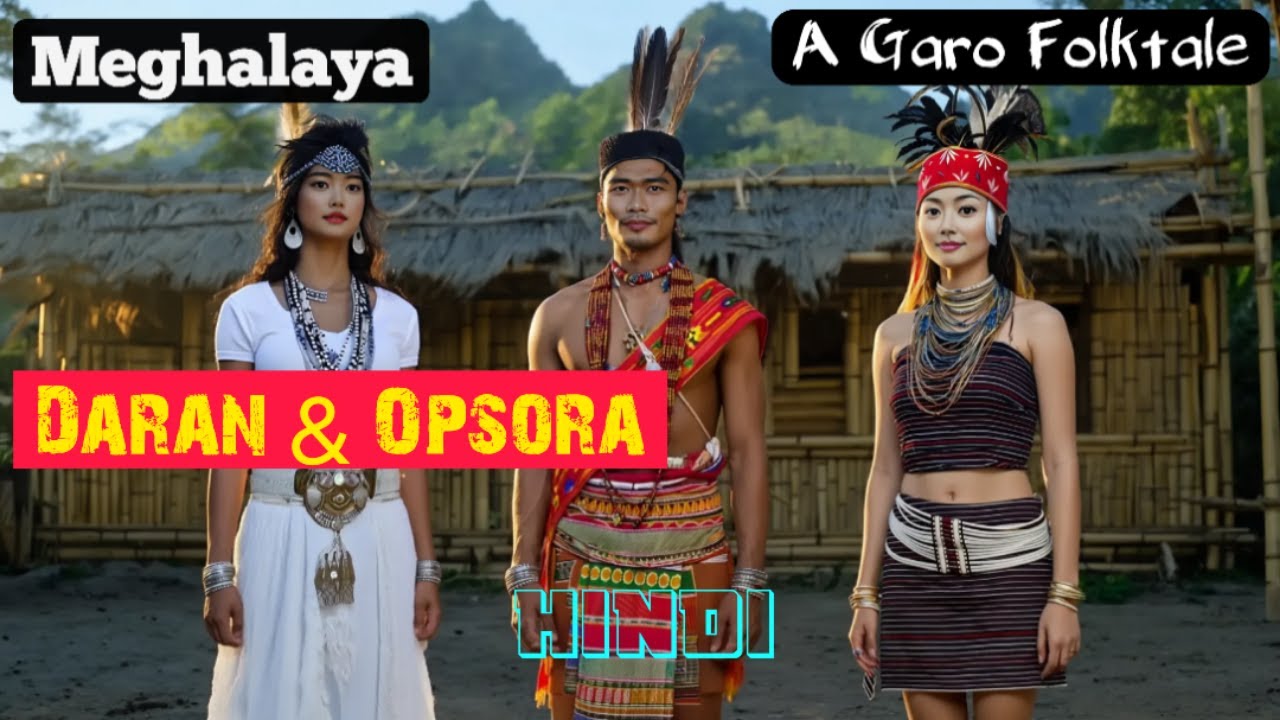 Daran and Opsora (Hindi) | A Garo Folktale | Meghalaya - YouTube