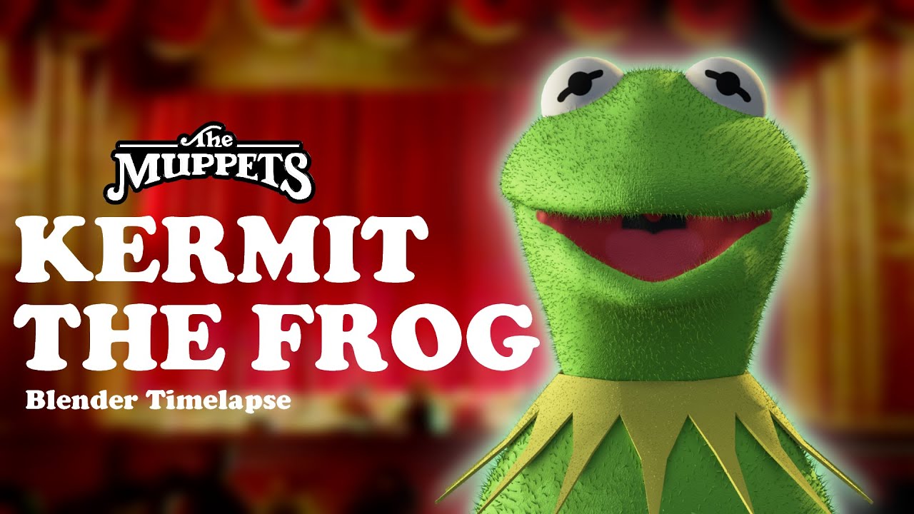 Kermit The Frog - The Muppets | Blender Timelapse - YouTube
