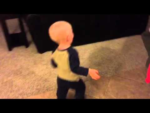 Wyatt running to his bath 1/10/16 - YouTube