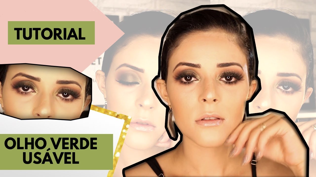 TUTORIAL OLHO VERDE - MICHELLY LIMA - YouTube