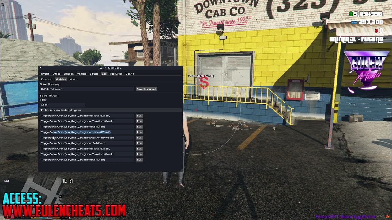 FiveM money method using eulen lua executor + lua menu + mod menu ...