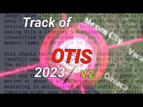 Track Of Major hurricane OTIS 2023 - YouTube