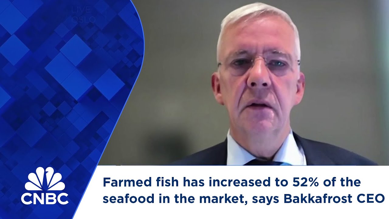 Farmed fish has increased to around 52% of all seafood supplied to ...