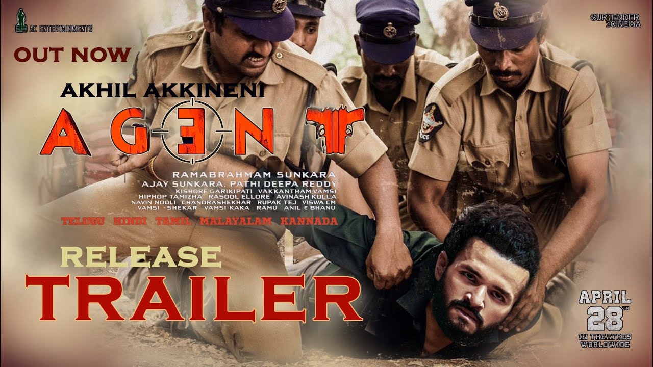AGENT Trailer | Akhil Akkineni Agent Official Trailer | Mammotty ...