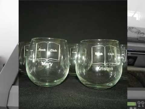 Engraving round objects without a rotary attachment - YouTube