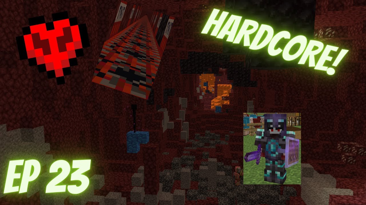 getting *OP* Netherite armor in HARDCORE SUPERFLAT minecraft - YouTube