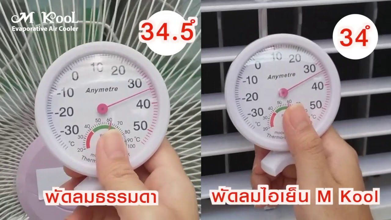 พัดลมไอเย็น M Kool เย็นจัด ประหยัดไฟ ลดอุณหภูมิได้จริง! - YouTube