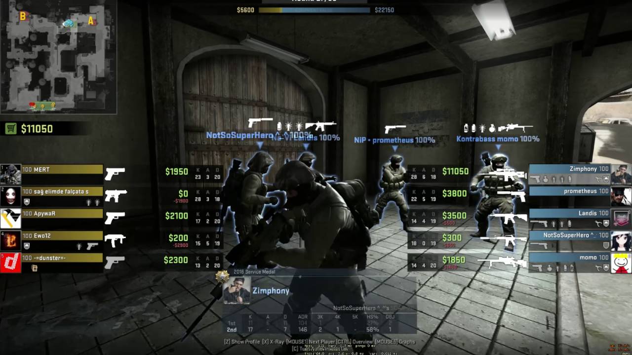 Counter Strike GO spinbot hacker - YouTube