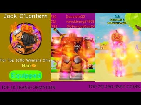 Lifting Simulator Top 1k Halloween Transformation! (Top 732) - YouTube
