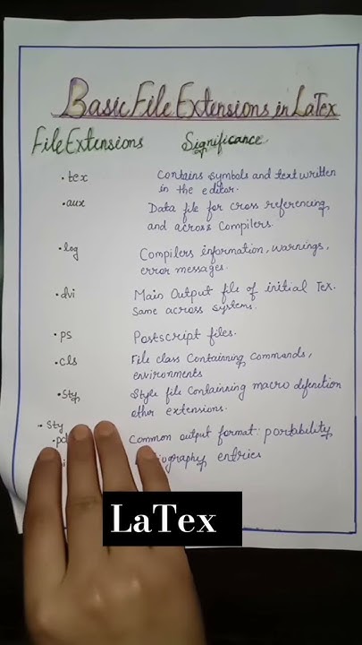 How to make LaTeX file - YouTube