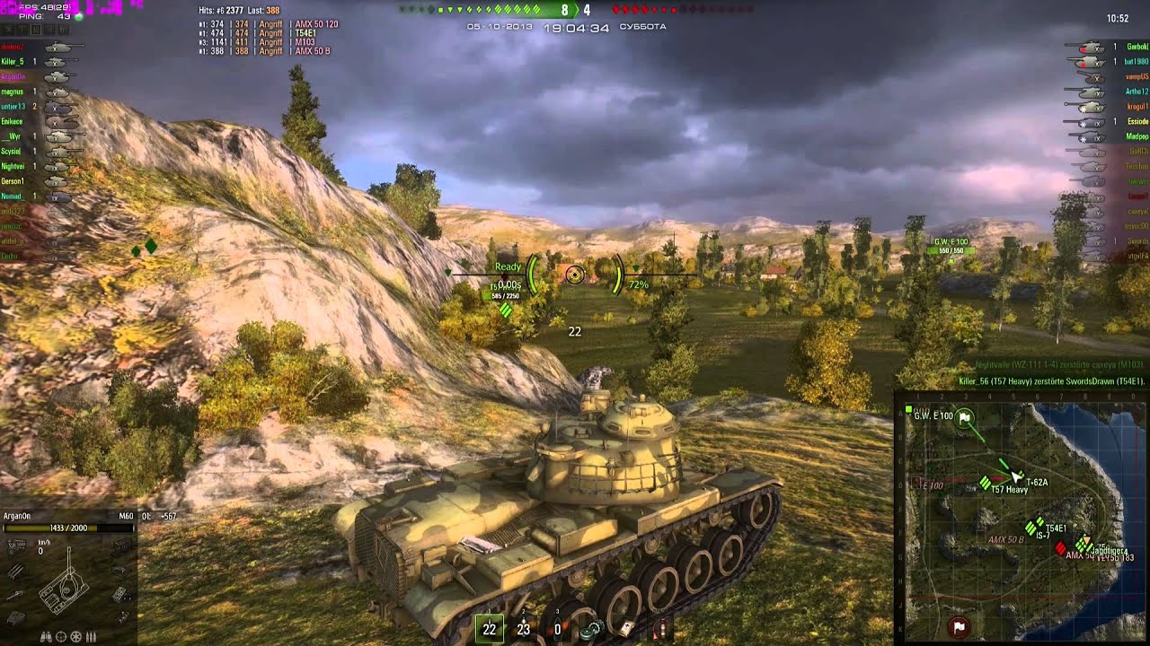 World of Tanks - M60 campaign Premium Tank - Cliff - YouTube