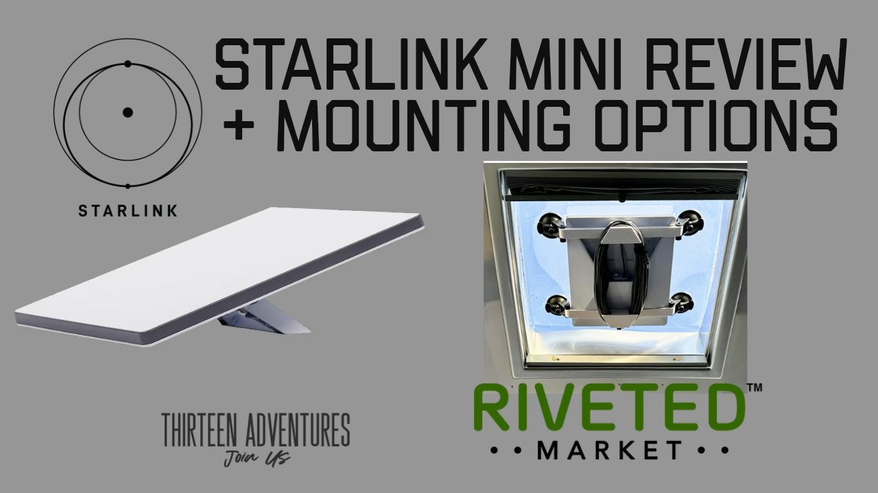 🚀 Starlink Mini in an Airstream! Unboxing, Setup & Riveted Market Mount ...